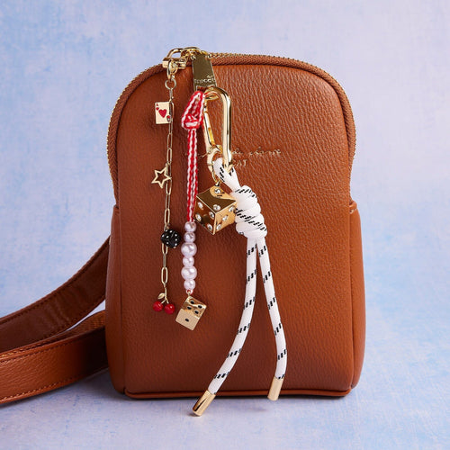 Harper Stone & Enamel Heart Charm